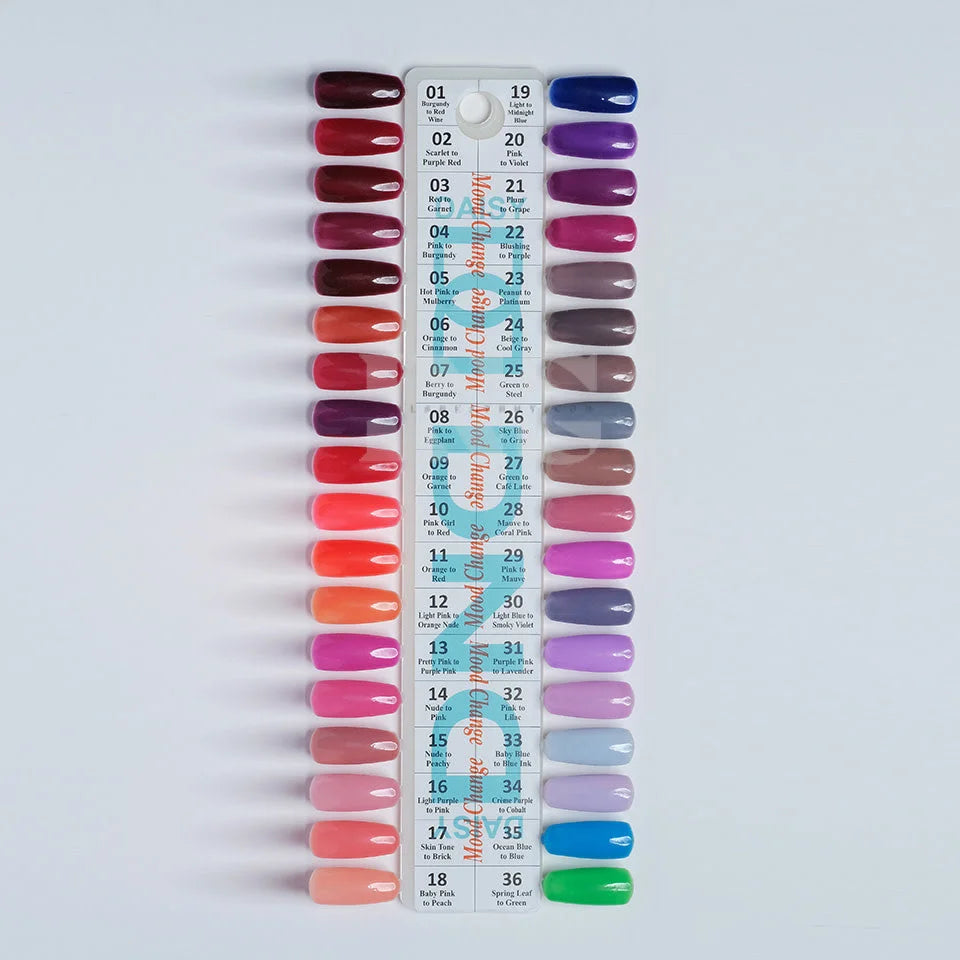 iNAIL SUPPLY - DND DC Color Sample Chart (MOOD)