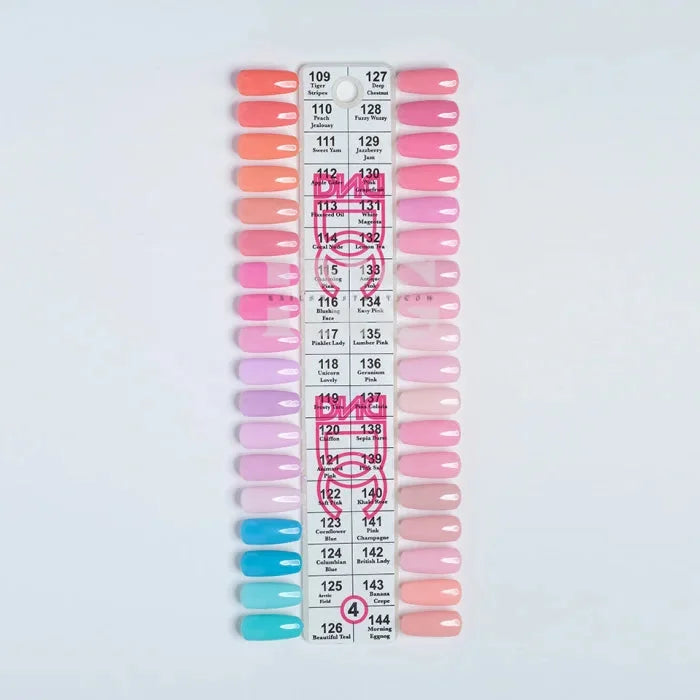 DND DC Dip - Collection 4 (109-144) - 36 pc - Free Chart – iNAIL SUPPLY