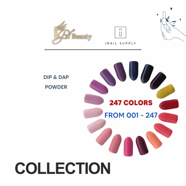 iGEL Dip & Dap Dip 247 Collection (1-247) FREE CHART – iNAIL SUPPLY
