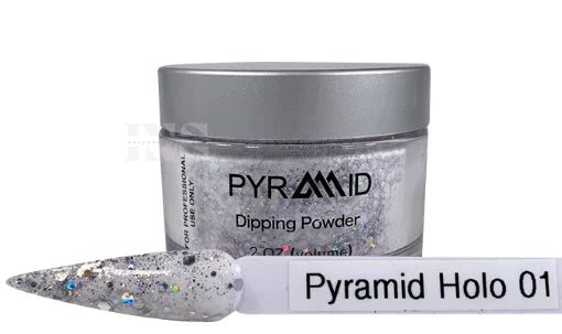 iNAIL SUPPLY - PYRAMID Dip Powder - Holo Glitter 01